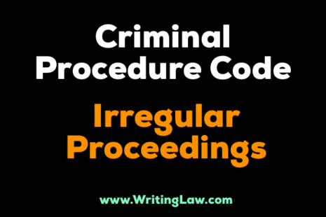 Criminal Procedure Code (CRPC) Updated and With PDF