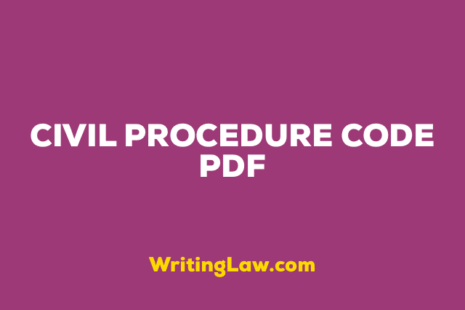 [PDF] CPC PDF Download, Code of Civil Procedure PDF