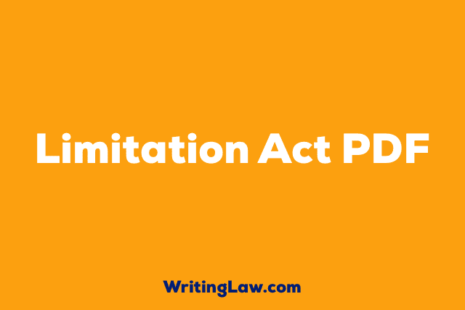 Limitation Act, 1963 Bare Act (with additional PDF) - WritingLaw