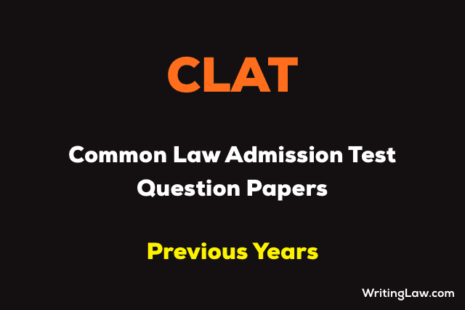 CLAT Previous Year Question Papers (2020)