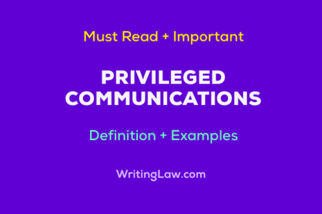 What Are Privileged Communications Under the Evidence Act