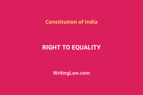 Right to Equality Under the Indian Constitution