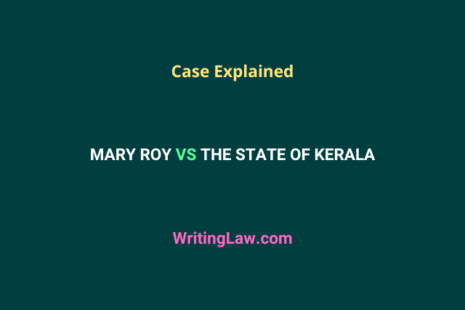 Mary Roy vs State of Kerala - Case Explained in Easy Words