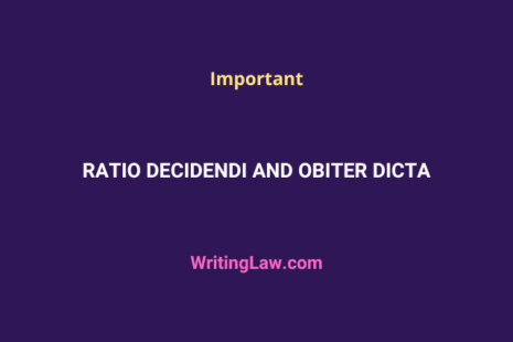 What Is Ratio Decidendi & Obiter Dicta With Case Laws?