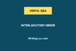 What Is an Interlocutory Order Under Civil Procedure Code?