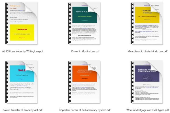 Law Study Material for College and Competitive Exams