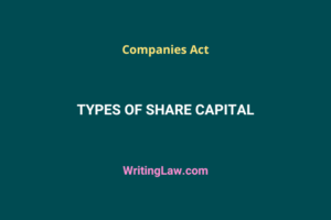 Five Types of Share Capital in India - Explained