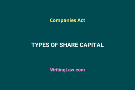 Five Types of Share Capital in India - Explained